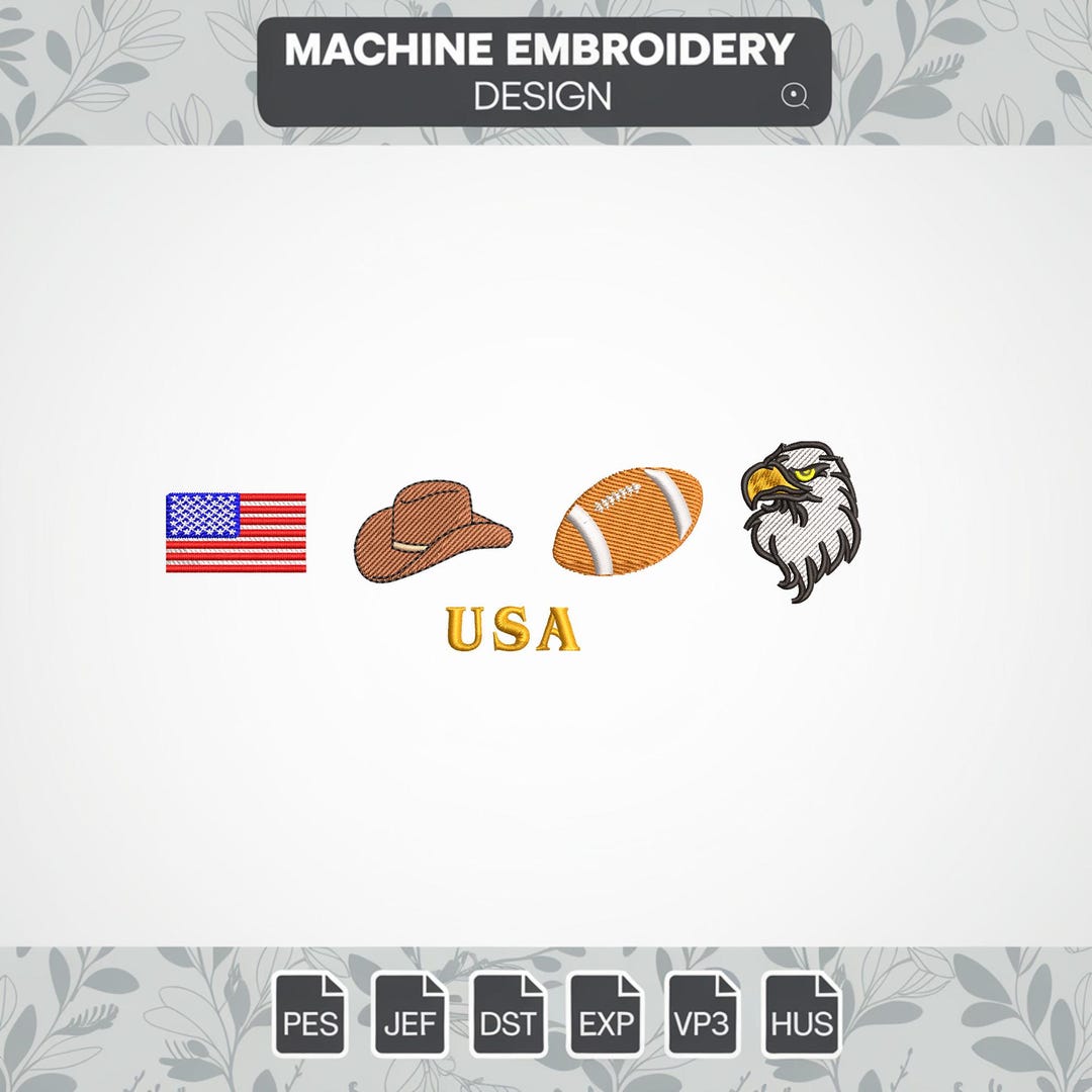 Icon Embroidery Designs,usa Icon Machine Digital Embroidery Designs ...