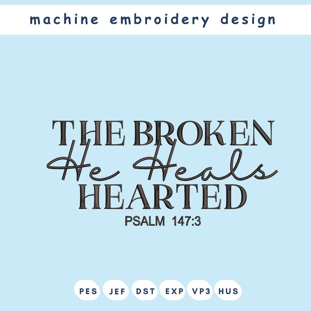 Christian Embroidery Designs, Psalm Bible Verse Embroidery File ...