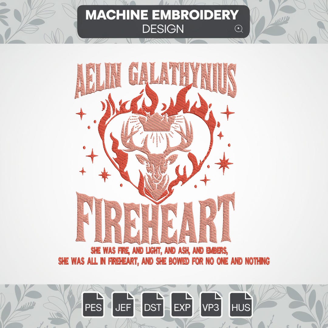 Bookish Embroidery Designs, Book Lover Embroidery File, Romantasy ...