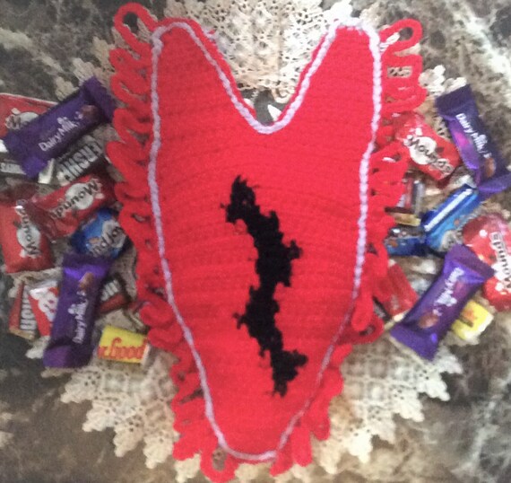 BROKEN HEART Crochet Chocolate Candy filled Pinata - Etsy