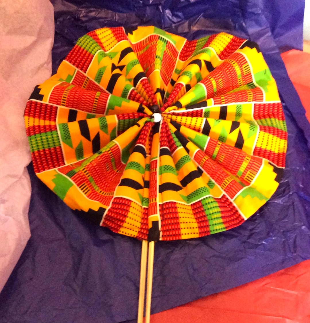 The Ankara Hand Fan by Sunflower Tapestry - Etsy