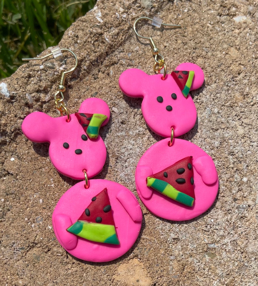 Watermelon Teddy Bears in Pink - Etsy UK