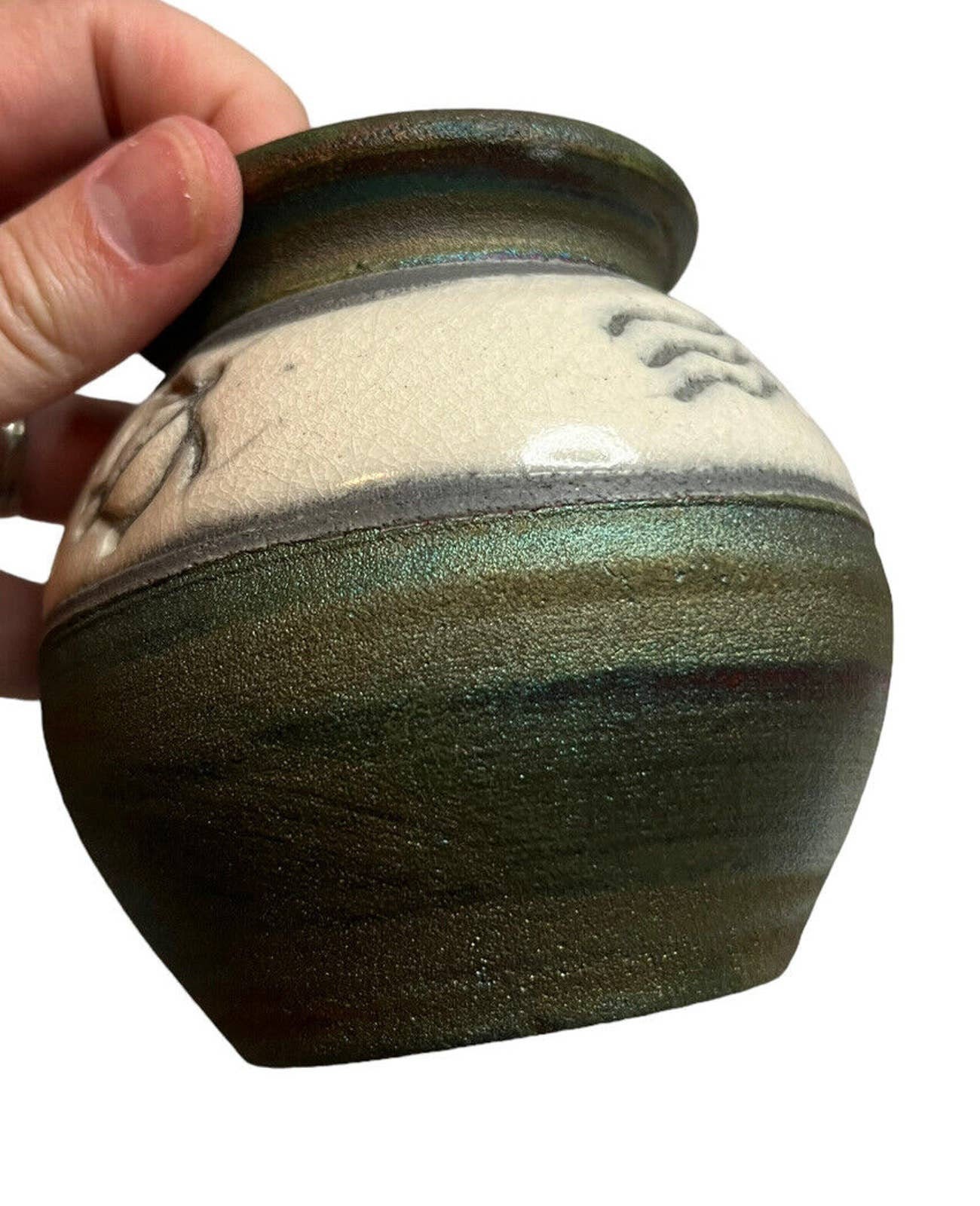 Vintage Ben Diller Volcano Ash Raku Signed Pottery Art Vase - Etsy