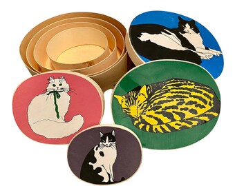 Baskets & Bowls Home & Living Rosenthal Netter Style Cat Kitty Oval ...