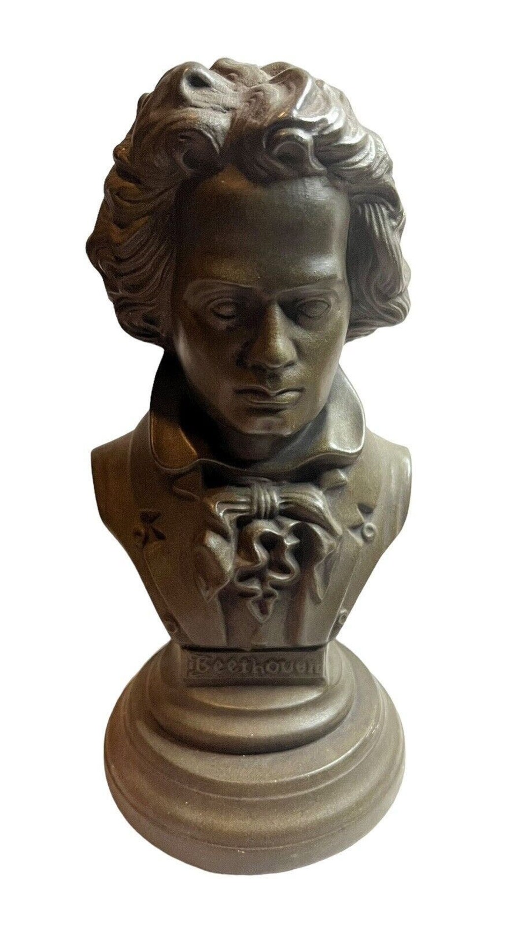 Vintage Beethoven Bust Statue Chalk-ware Ceramic Orchestra Composer 9.5 ...