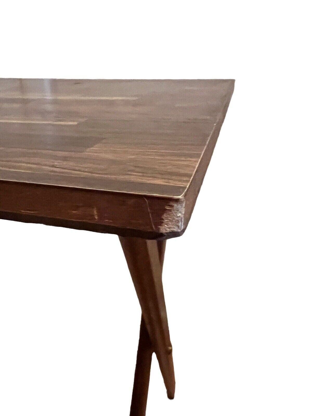 Vintage MCM SCHEIBE Folding TV Table Tray High Wood Stand Set of Two - Etsy