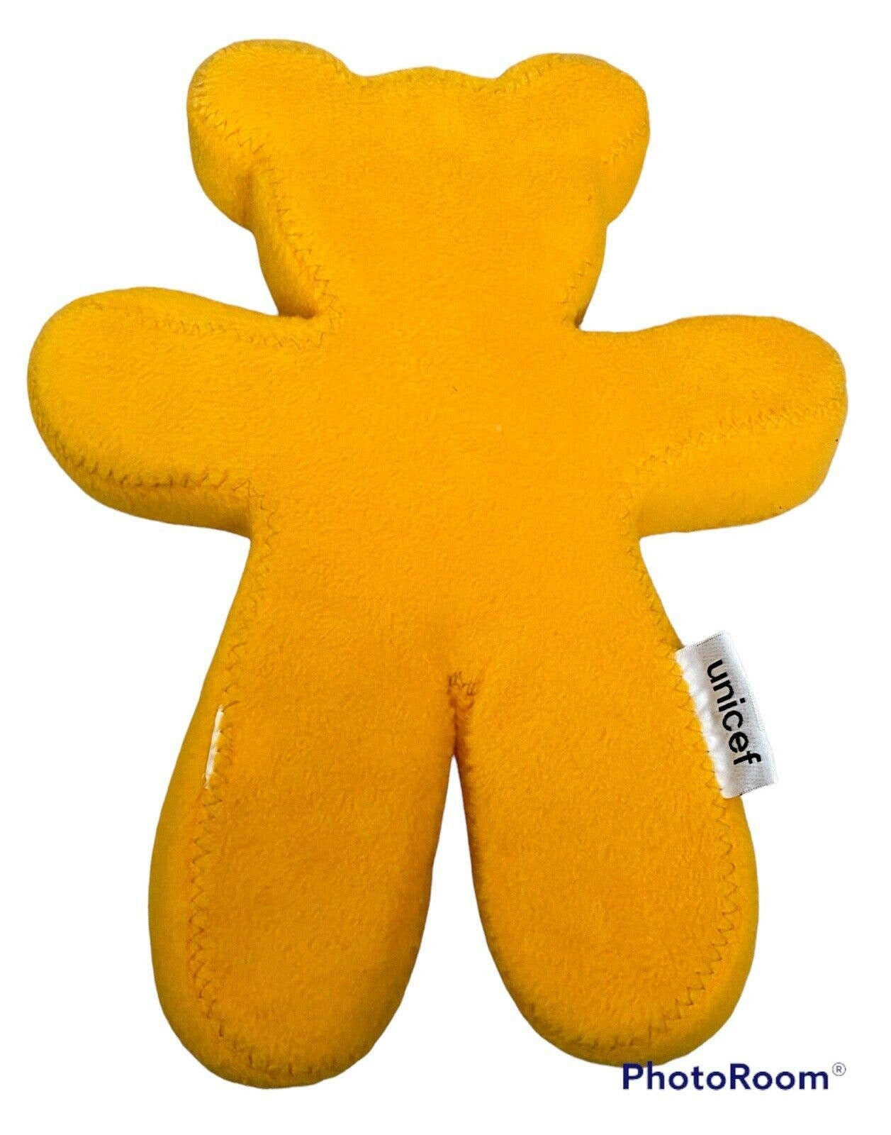 IKEA PS BRUM Yellow Bear Plush Bend Posable Unicef Stuffy per Ivar ...