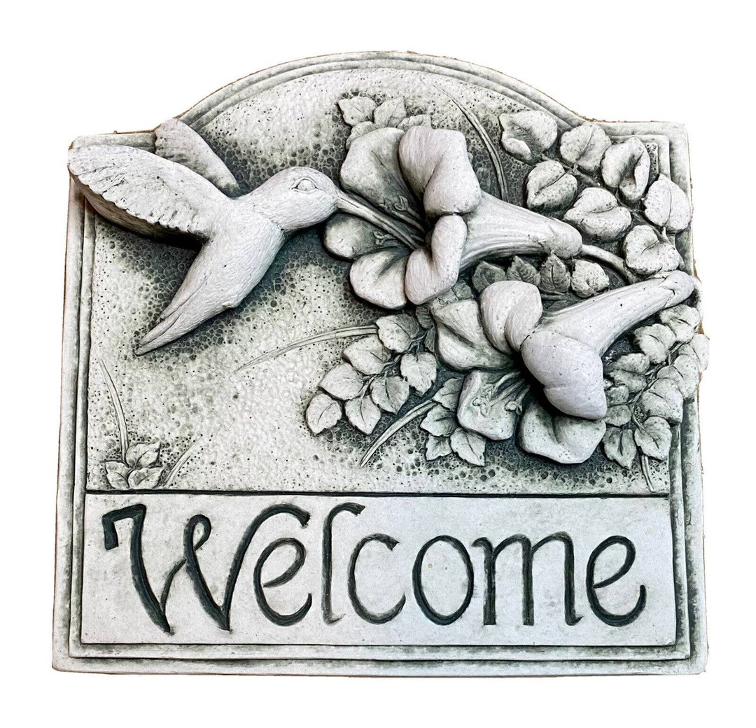 George Carruth Studio Vintage 1994 Hummingbird Flower Bird Wall Plaque ...