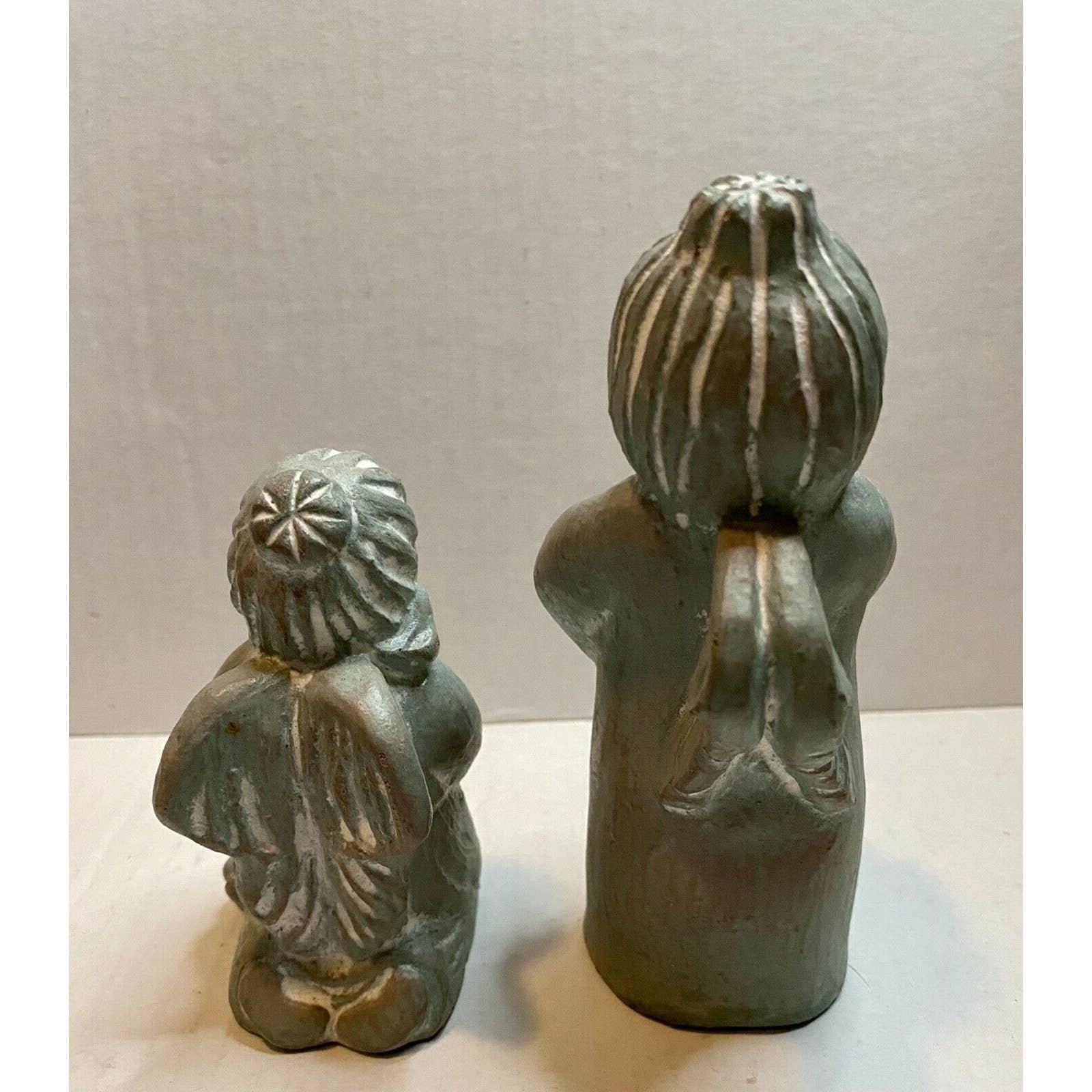 Original Vintage ISABEL BLOOM Sculpture Set Girl Choir Sing Praying ...