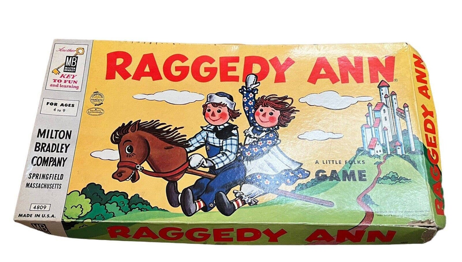 1956 Raggedy Ann Board Game by Milton Bradley MB Complete Vintage Free ...