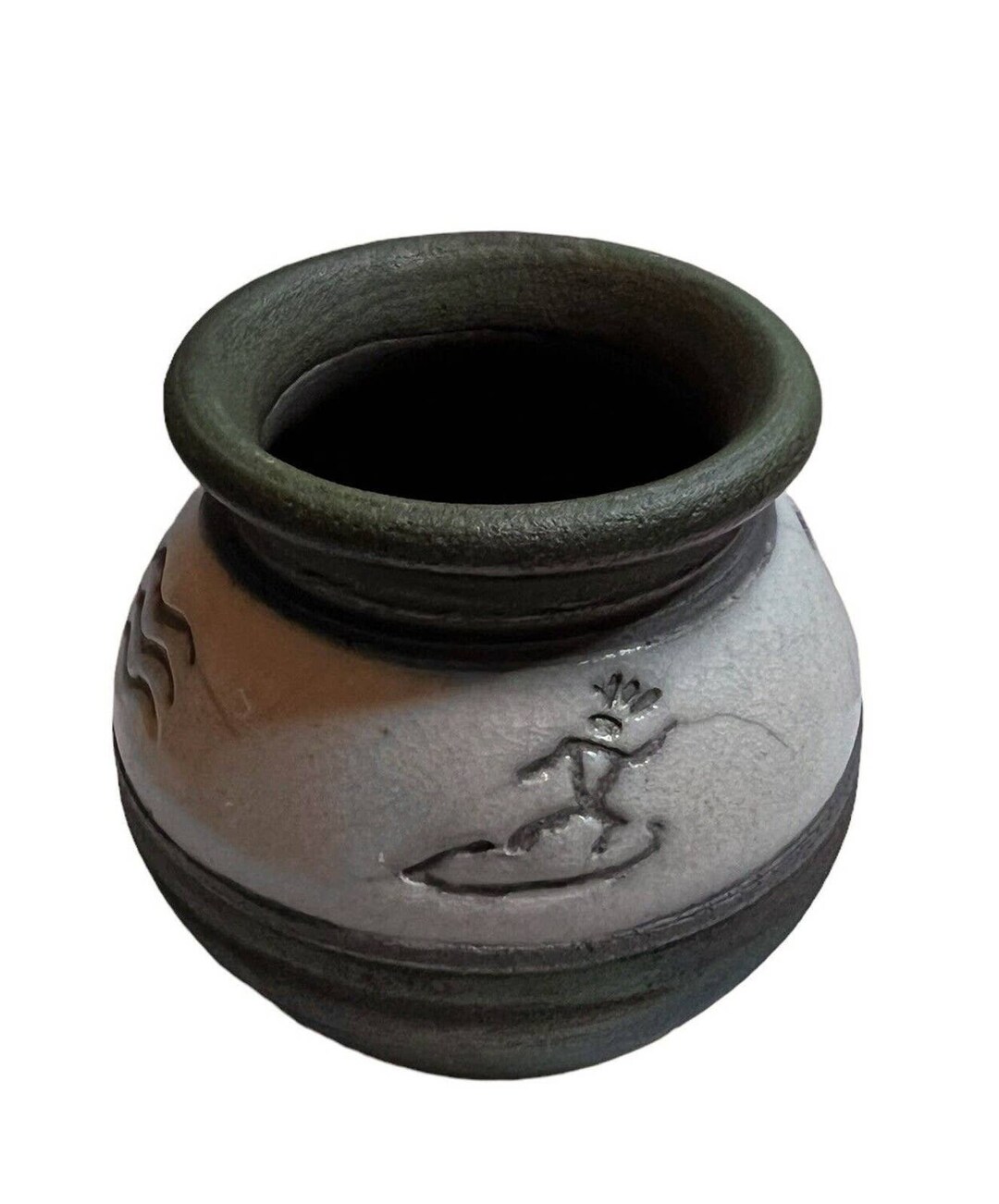 Vintage Ben Diller Volcano Ash Raku Signed Pottery Art Vase Iridescent ...