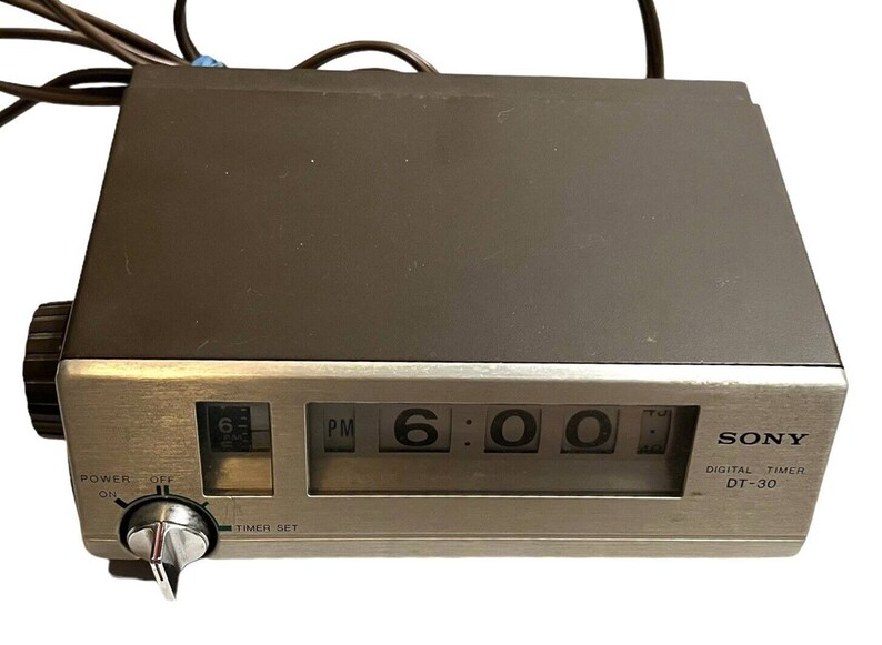 Vintage Sony Digital Timer DT-30 Alarm Clock Made in Japan Working - Etsy