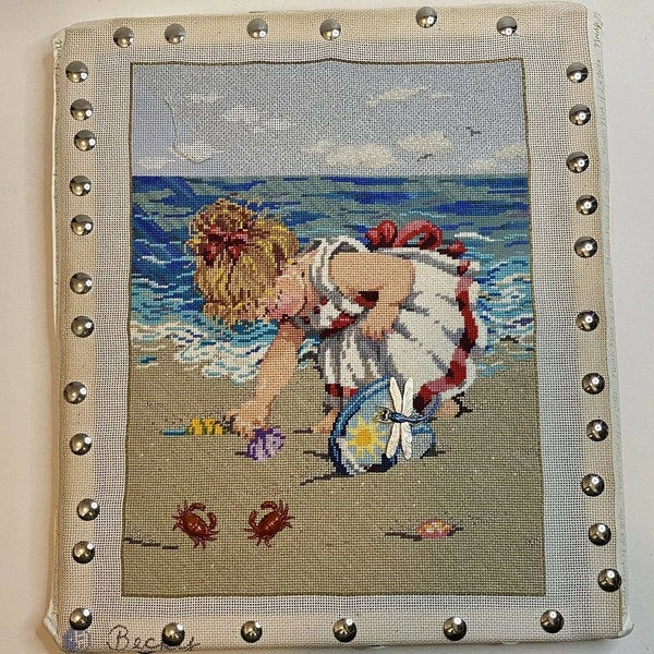 Beach Needlepoint - Etsy