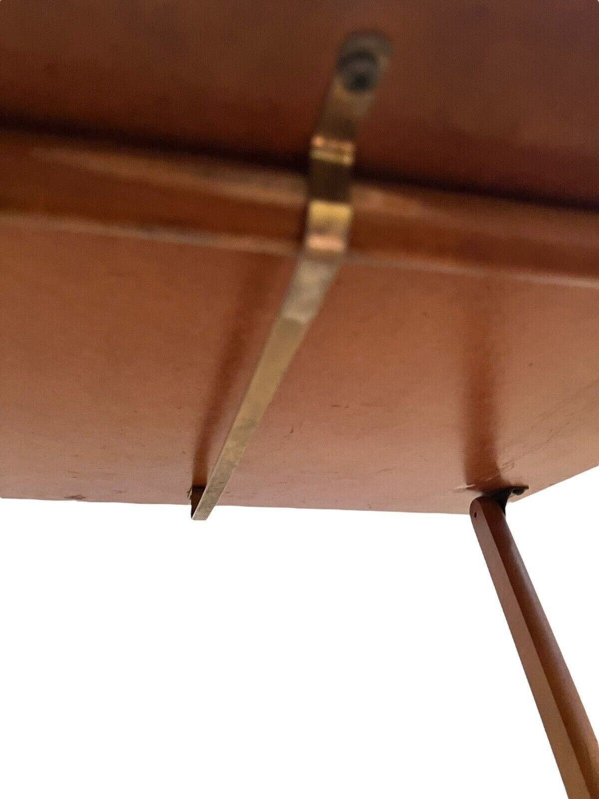 Vintage MCM SCHEIBE Folding TV Table Tray High Wood Stand Set of Two - Etsy