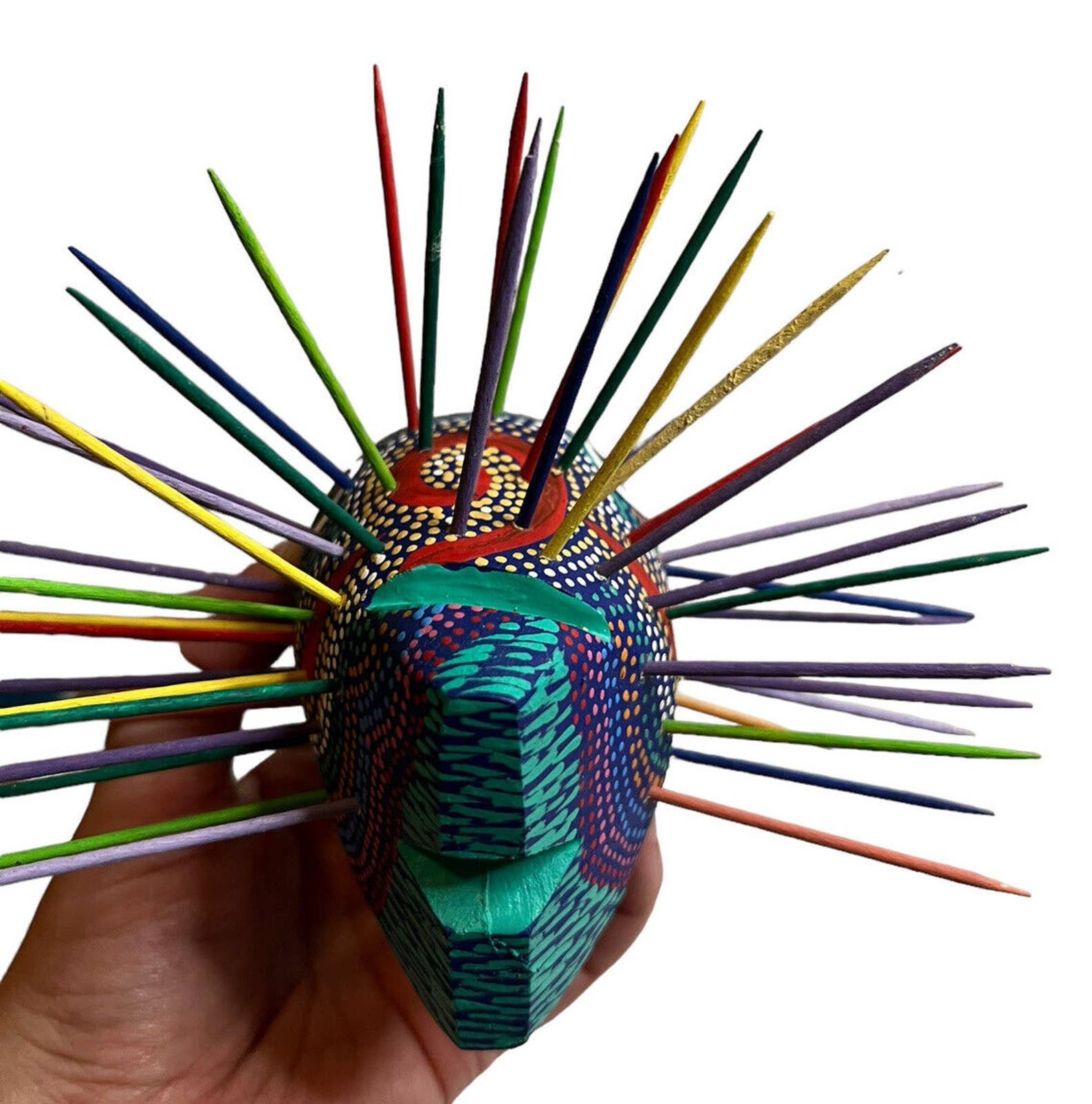 Vintage MEXICO Folk Art Wood Fish Signed Igor Garcia Toothpick Holder ...