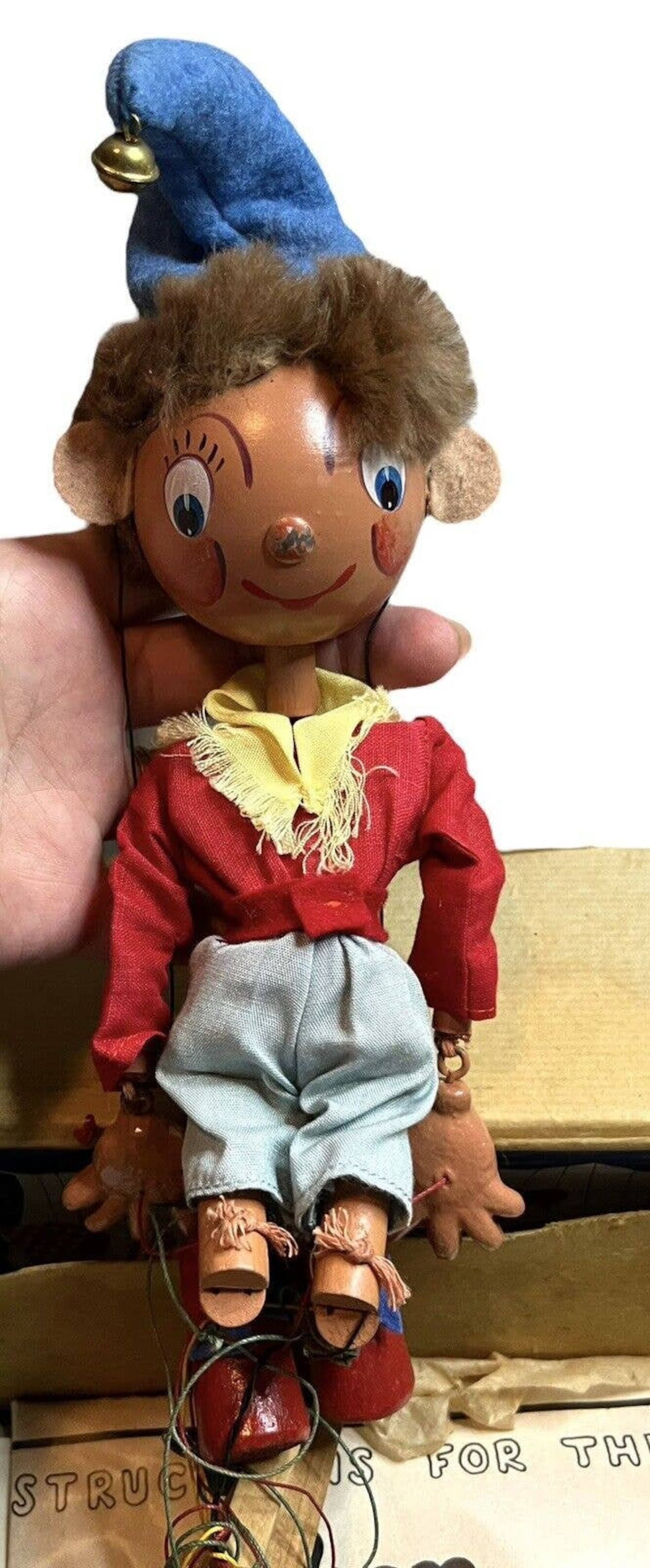 Vintage Pelham Puppet "noddy" Marionette 12” Box Instructions Enid ...