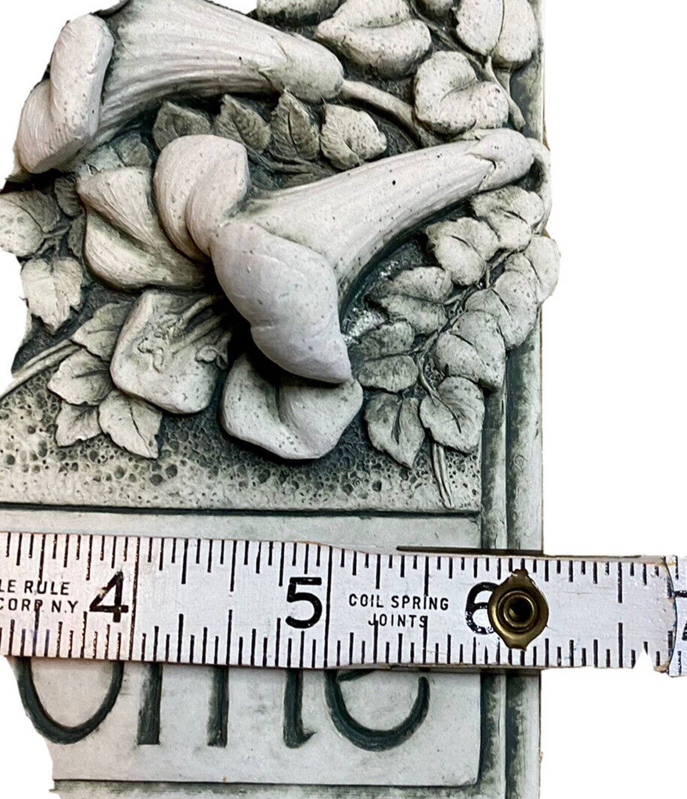 George Carruth Studio Vintage 1994 Hummingbird Flower Bird Wall Plaque ...