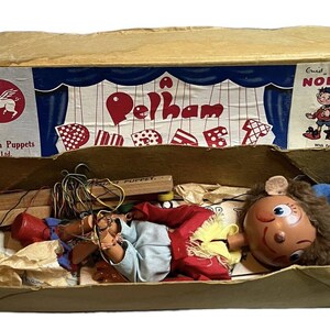 Vintage Pelham Puppet "noddy" Marionette 12” Box Instructions Enid ...