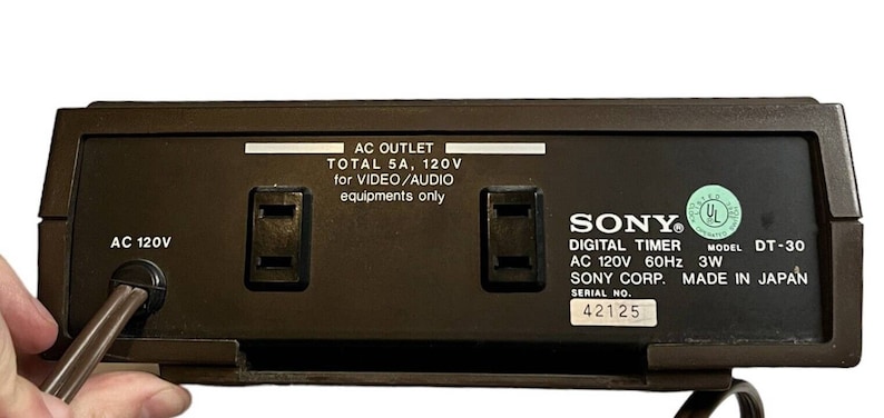 Vintage Sony Digital Timer DT-30 Alarm Clock Made in Japan Working - Etsy