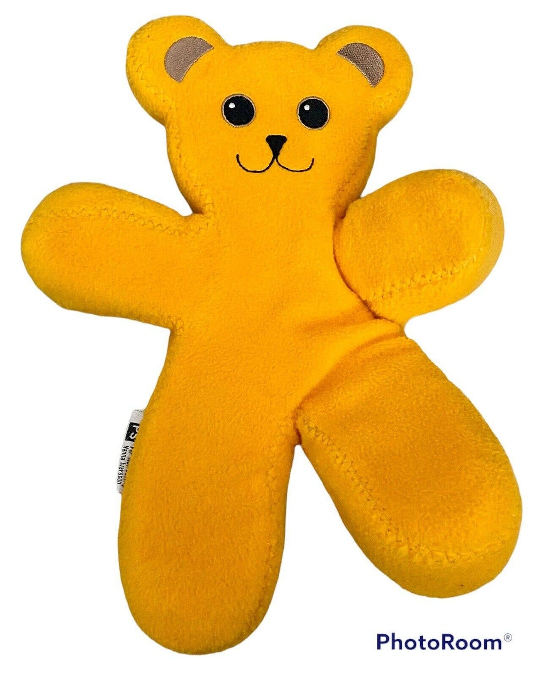 IKEA PS BRUM Yellow Bear Plush Bend Posable Unicef Stuffy per Ivar ...