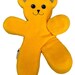 IKEA PS BRUM Yellow Bear Plush Bend Posable Unicef Stuffy per Ivar ...