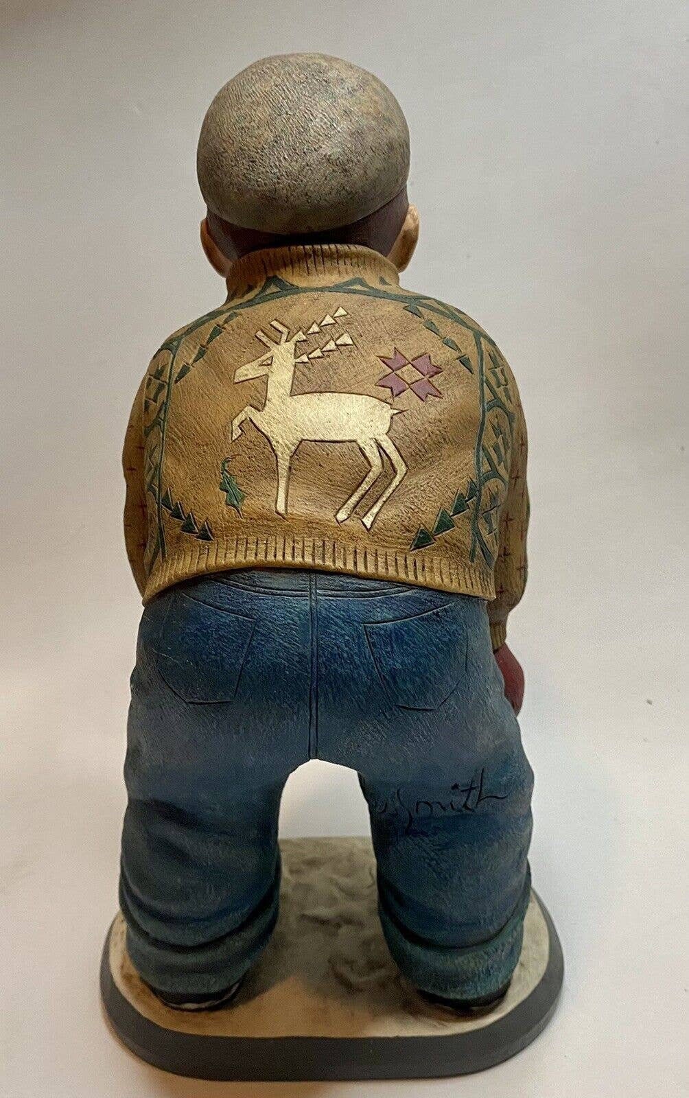Leo Smith Folk Art “snowman” OUR TOWN Collection Department 56 Boy ...