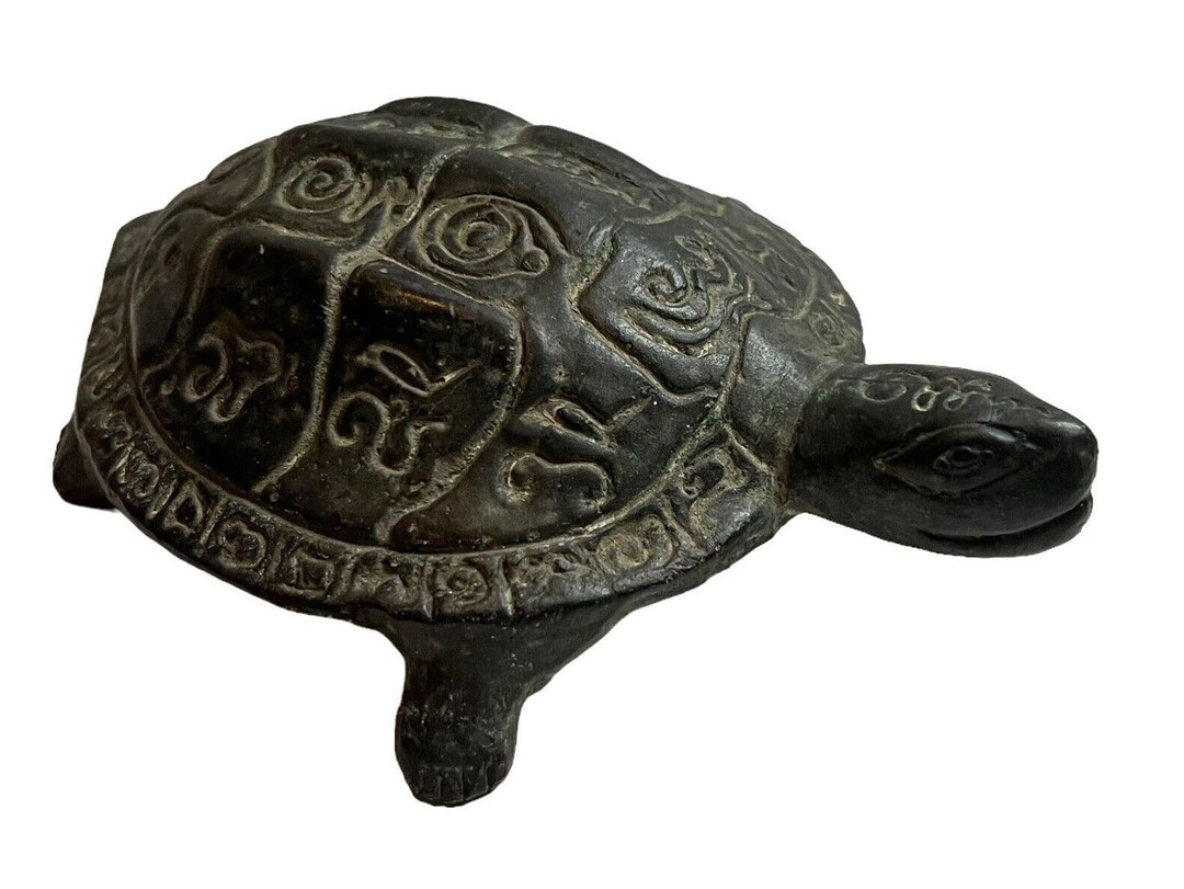 Chinese Feng Shui Turtle Lo Shu Astrology Figure Paperweight Calculator ...