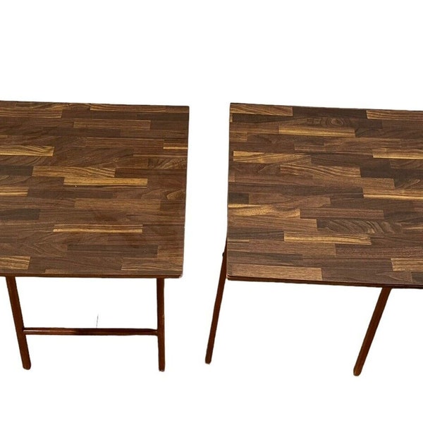 Tv Tray Set With Stand - Etsy