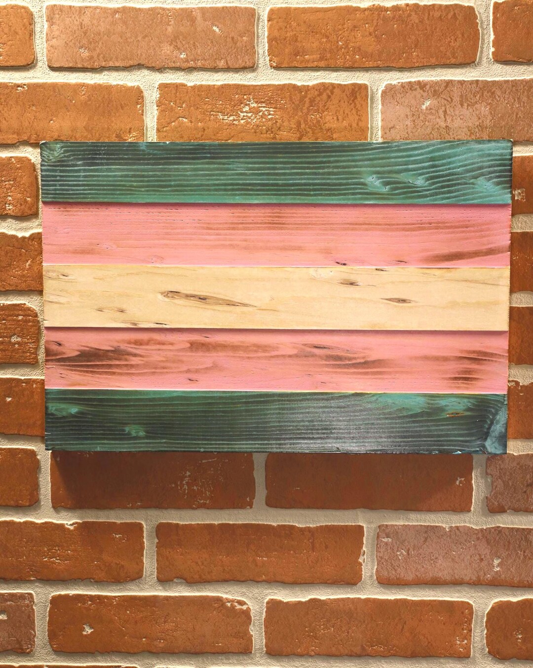 Transgender Pride Flag Made of Wood, Pride Flag, LGBT Flag, Shou Sugi ...