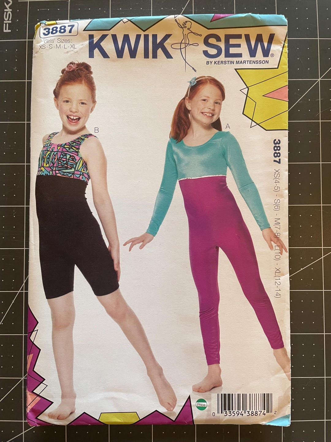 Kwik Sew Leotard Unitard Sewing Pattern 3887 Girls Sizes XS - XL - Etsy ...
