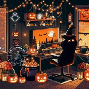 Halloween Spooky Gaming Stream Screens: Animated Overlay Bundle ...