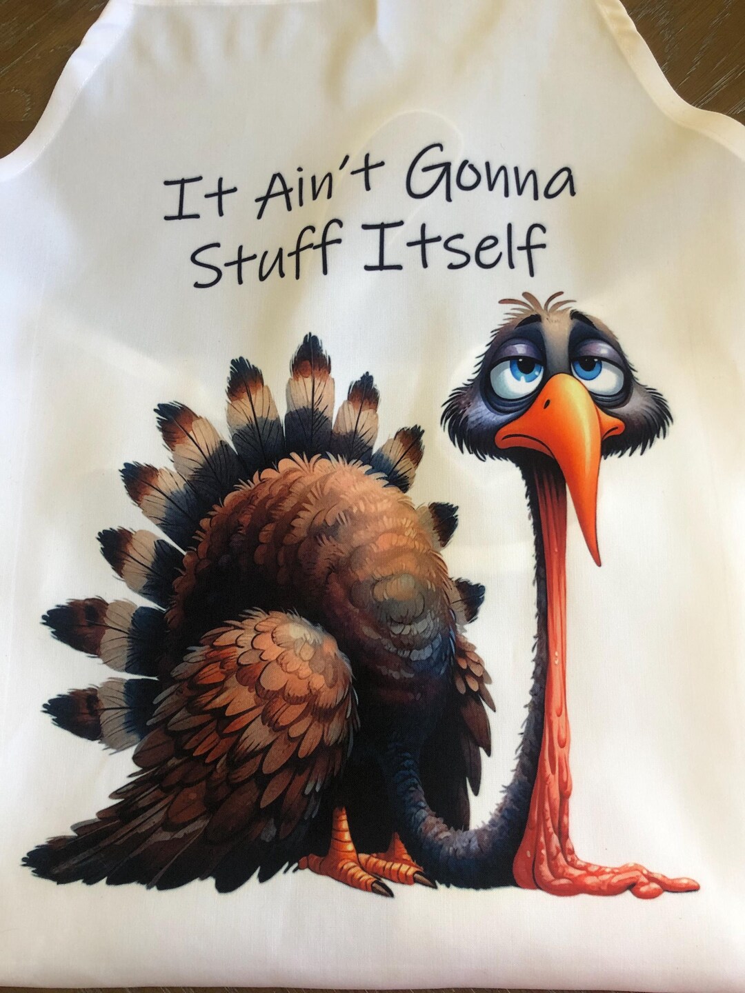 Thanksgiving Apron, Turkey Apron, It Ain't Gonna Stuff Itself, Adult ...