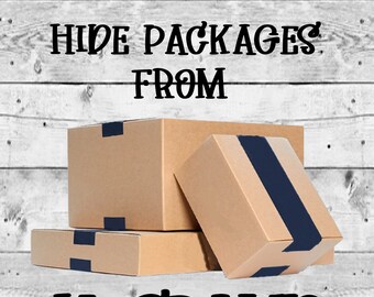Please Hide Packages Sign - Etsy
