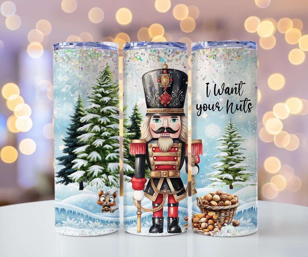 Nutcracker Adult Humor 20oz Tumbler, Christmas Iced Coffee Cup - Etsy