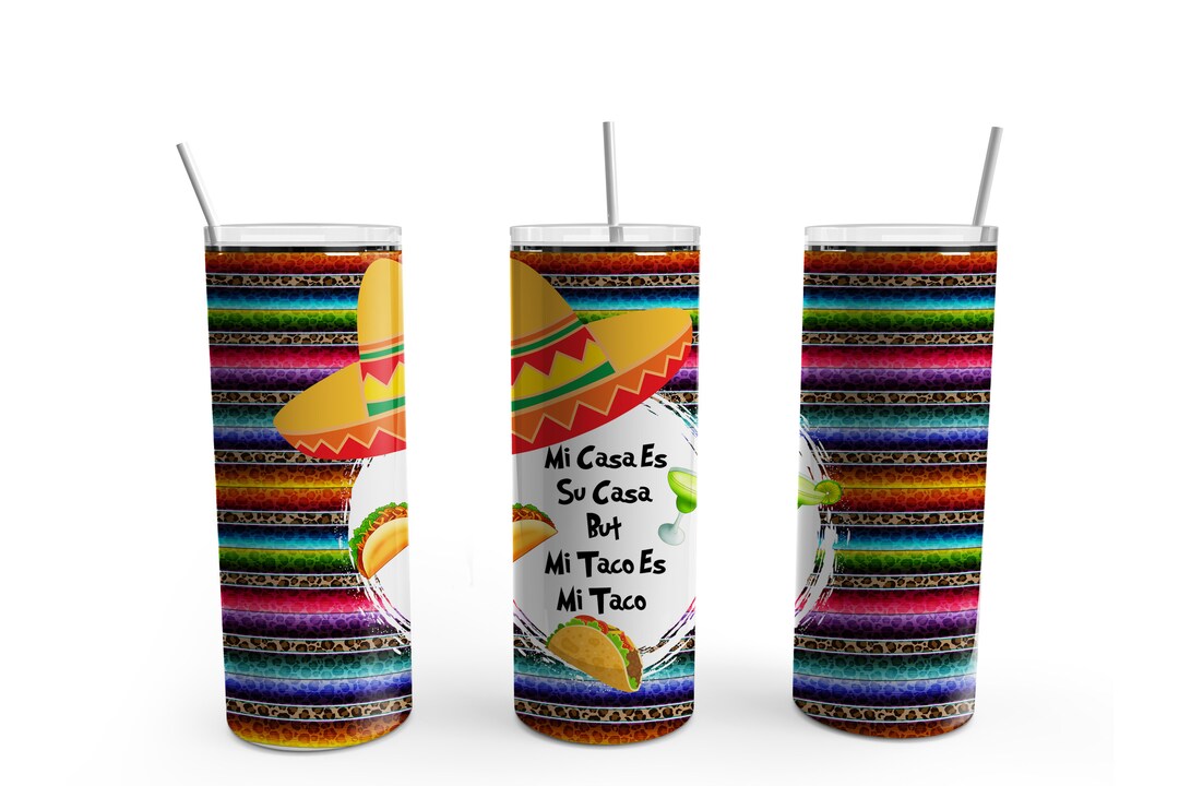 Mi Taco Sarape, 20oz Tumbler, Skinny Tumbler, Adult Humor, Gift for ...