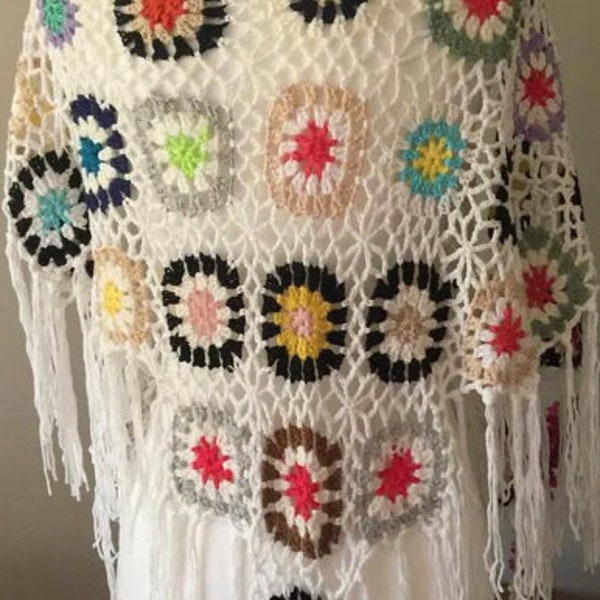 Granny Square Shawl - Etsy