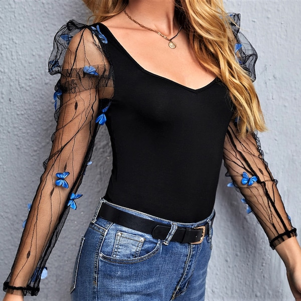 Butterfly Top - Etsy