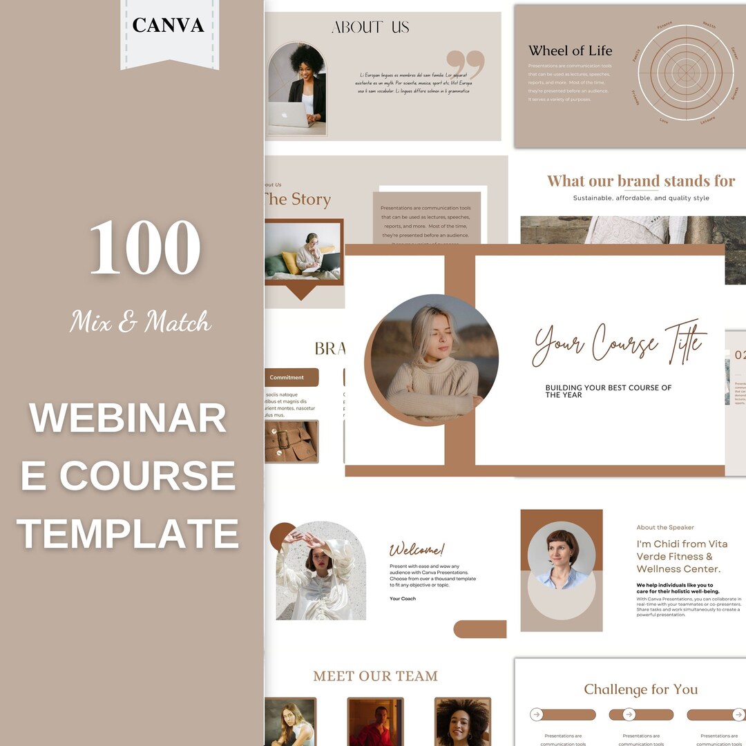 Webinar and Course Slide Deck Online Course Masterclass - Etsy