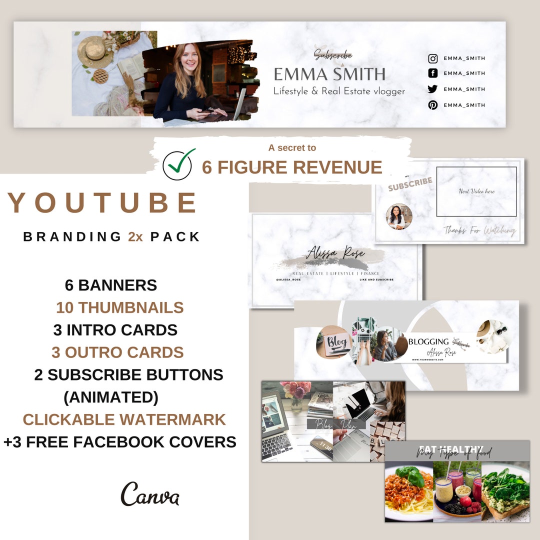 Minimalist Youtube Banner, Channel Art, Intro, Outro, Youtube ...