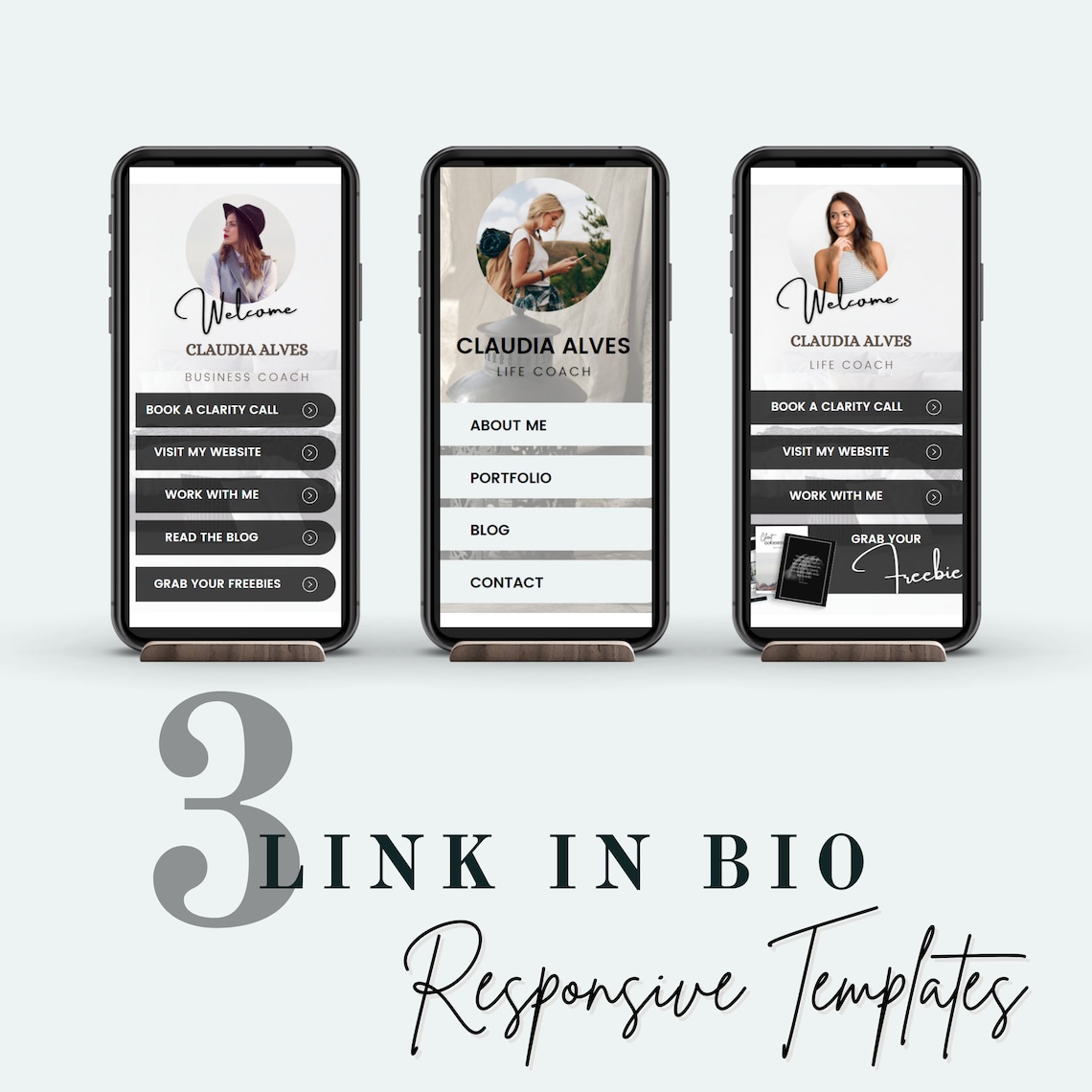 Buy Link in Bio Instagram Template Instagram Landing Page Mini Online ...