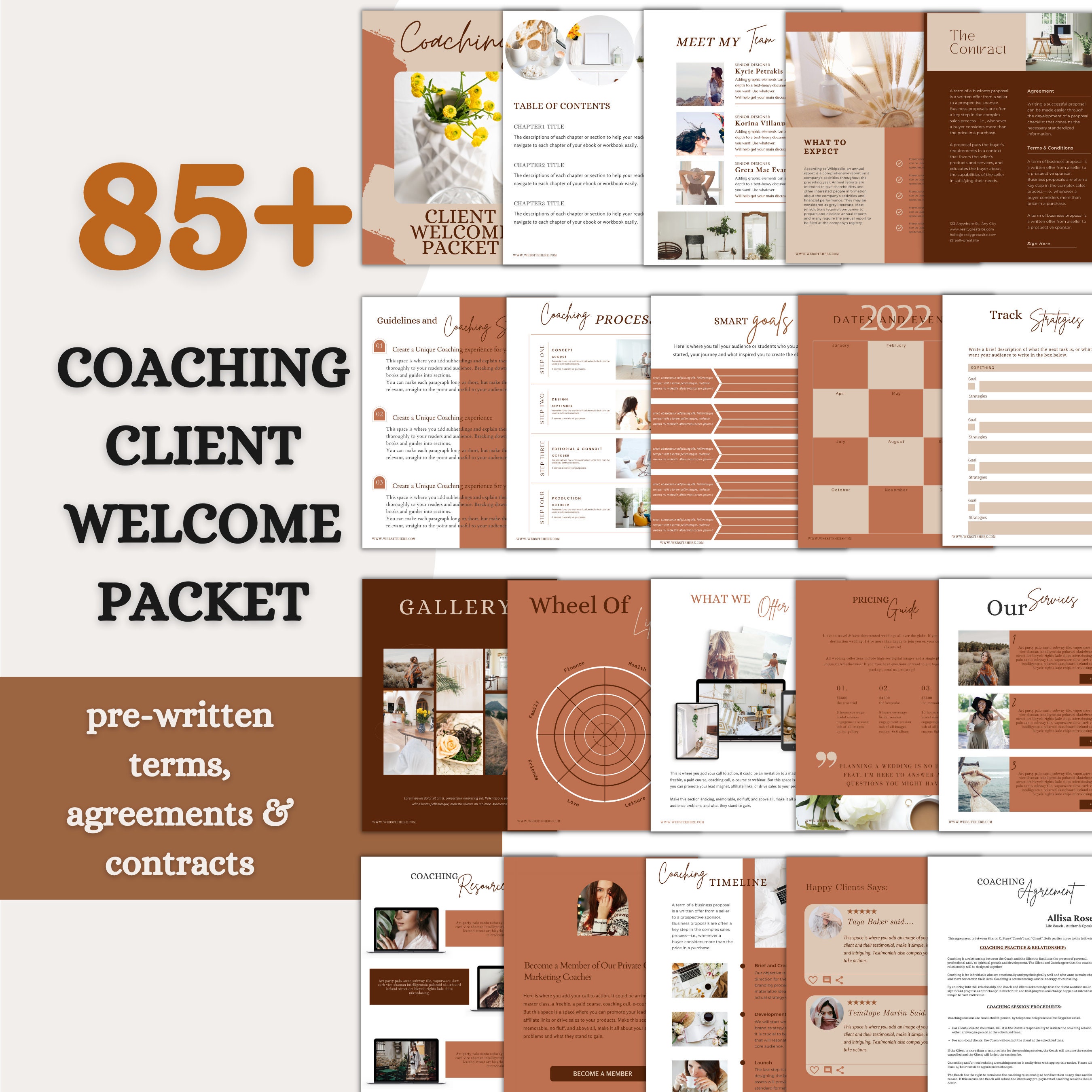 Coaching Client Welcome Packet, Client Onboarding, Coaching Business ...