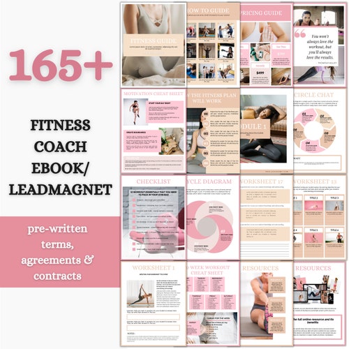 Fitness Ebook Template Fitness Program Planner Fitness - Etsy