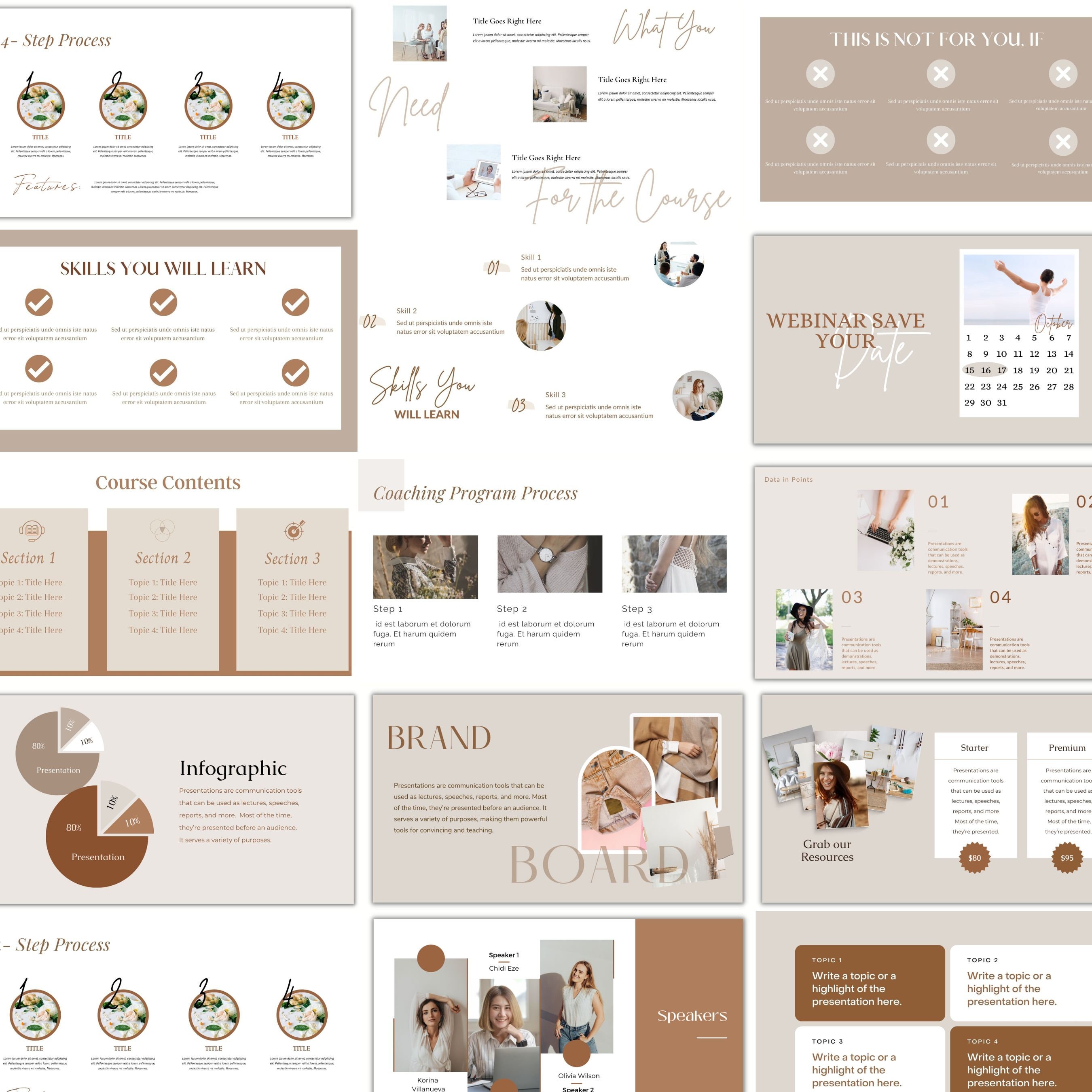 Webinar and Course Slide Deck Online Course Masterclass - Etsy