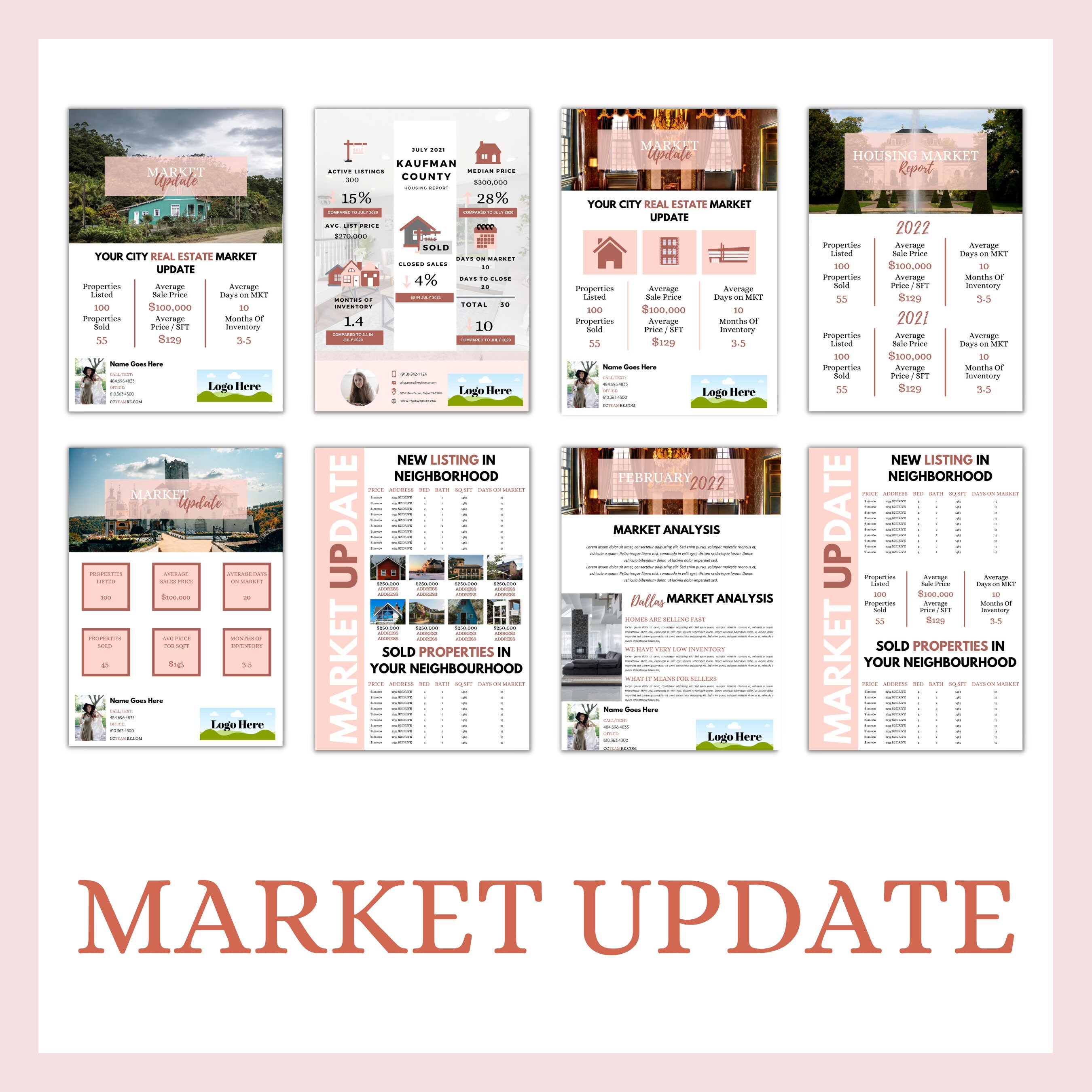 Real Estate Email Newsletter Template for Mailchimp, Email Marketing ...