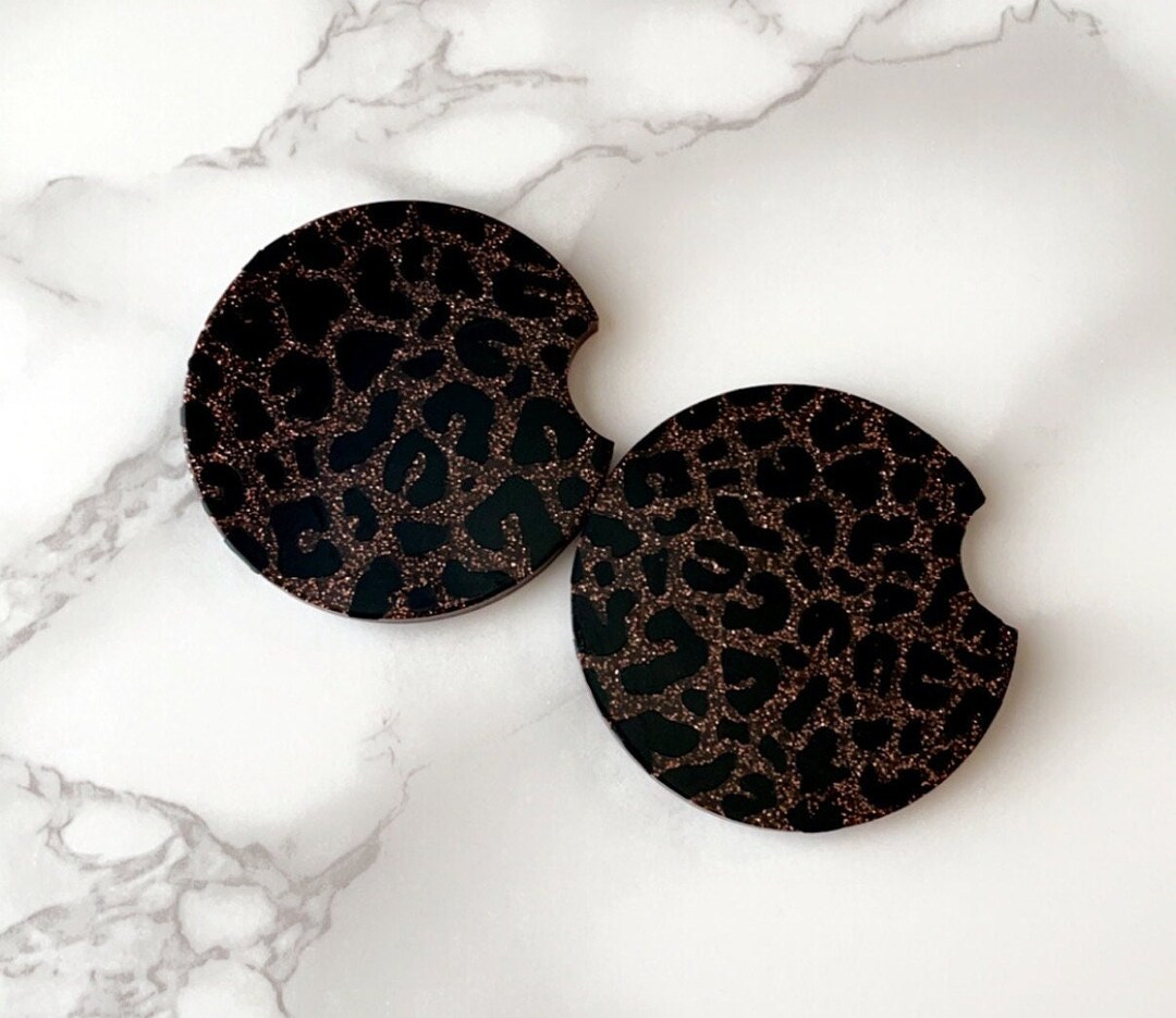 Cheetah Print Car Coasters - Etsy