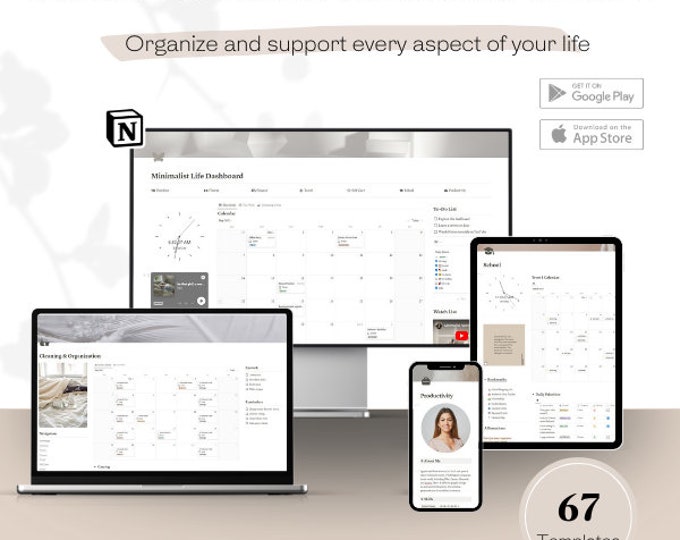 Notion Template 2024 Dream Life Planner, Life Coaching Session in One, Vision Board, Digital ...