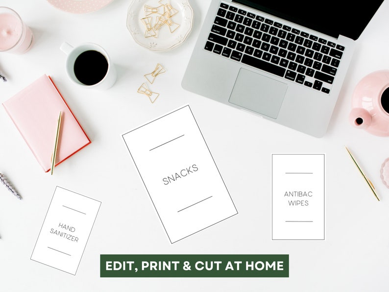 99 Minimalist Printable Labels | Edit in Canva | Digital Download ...