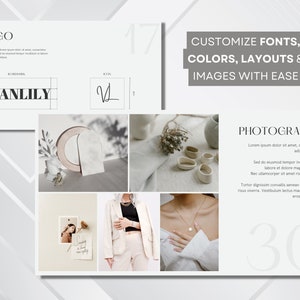 Ultimate Brand Book Template Brand Guidelines Canva Template Minimalist ...