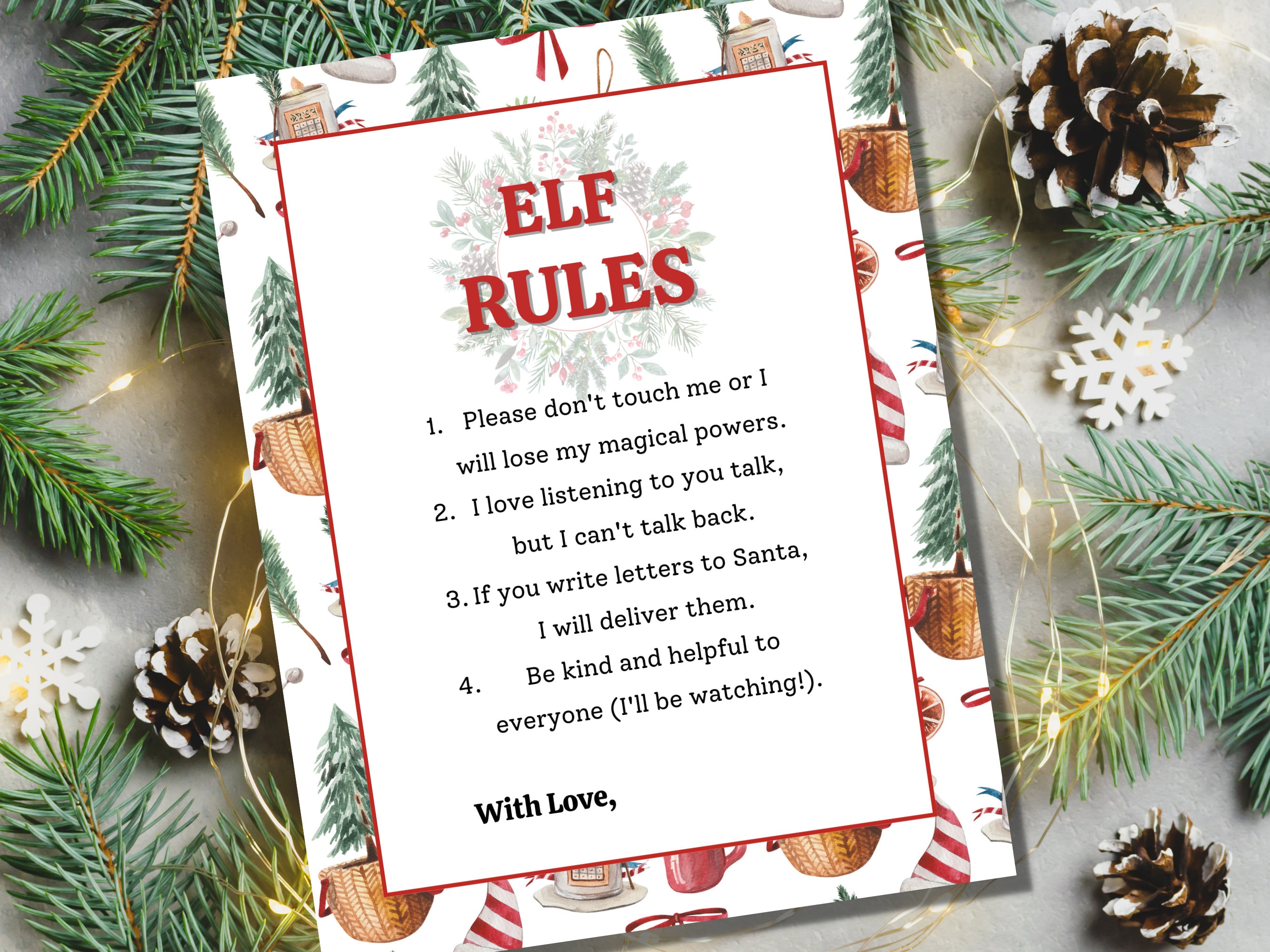 Elf Rules Sign Printable Elf Arrival Shelf Rules Christmas Elf elf-rules-sign-printable-elf-arrival-shelf-rules-christmas-elf