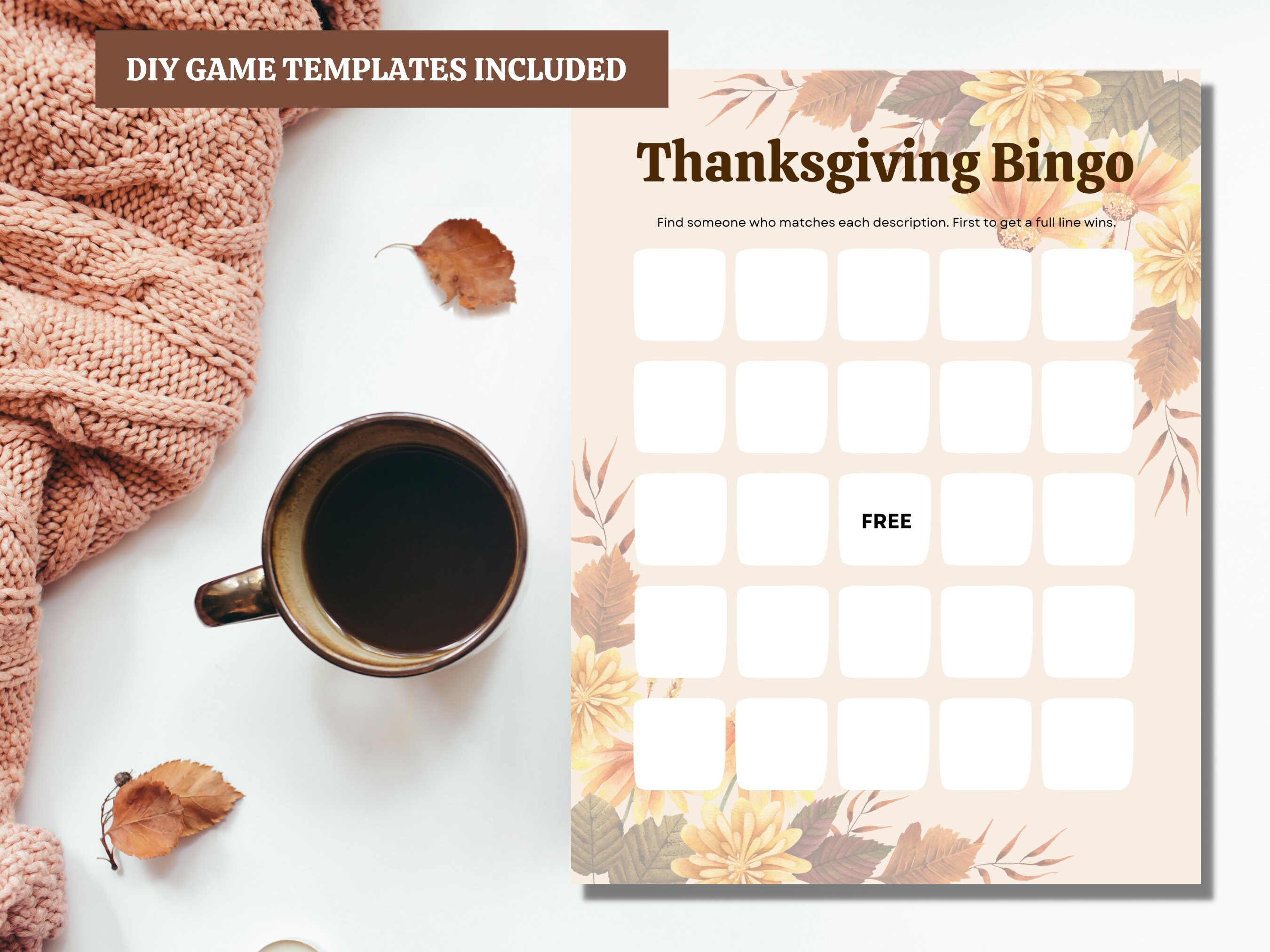 Thanksgiving Game Printables 2022 Thanksgiving Dinner Party Icebreakers ...